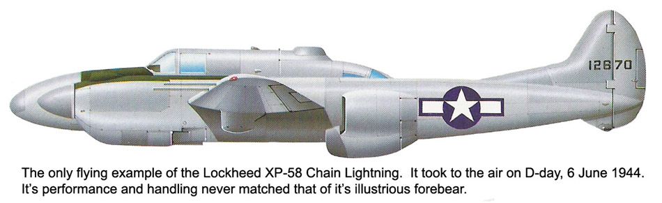 Lockheed XP-58 Chain Lightning | Aircraft of World War II - WW2Aircraft ...