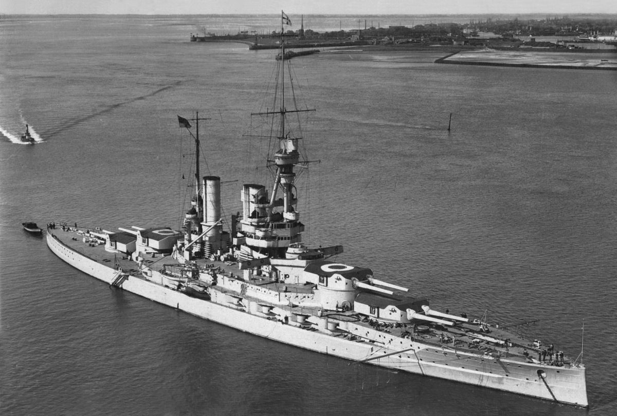 S.M.S Baden, the German Bayern-class dreadnought battleship (1 ...