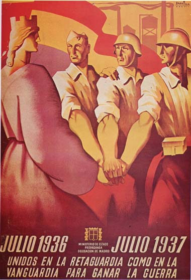United In Defense - Spanish Propaganda Poster | Aircraft of World War ...